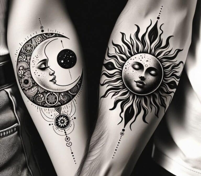 Descubra o significado da tatuagem sol e lua juntos